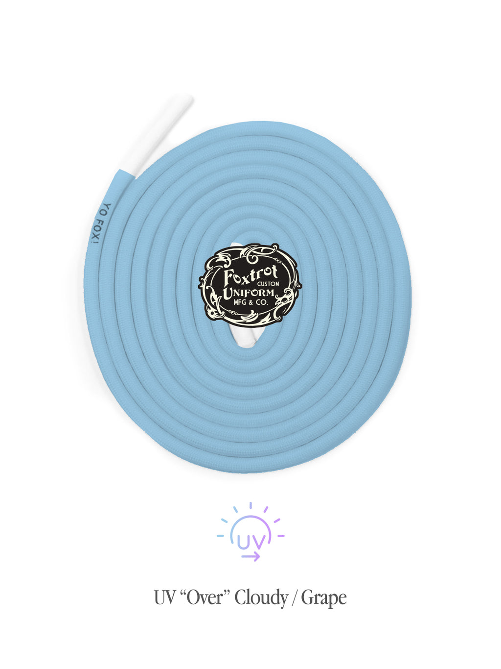 UV Reactiv "Over" Laces - Cloudy Grape – FoxtrotUniform